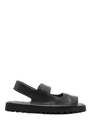 Marsèll Slingback Leather Sandals - Black