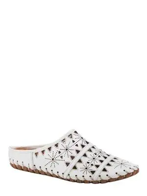 SPRING STEP SHOES Fusalide Mule - White