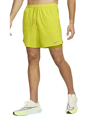 Nike Nike Dri-FIT Stride 2-in-1 Running Shorts Bright Cactus/moss/moss
