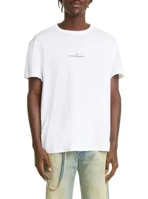 MAISON MARGIELA Upside Down Cotton Logo T-shirt - White X Black