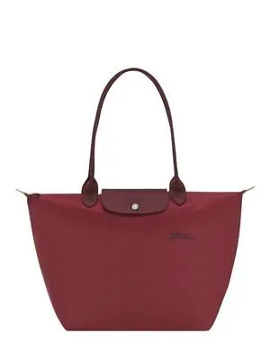 Longchamp Longchamp Le Pliage Green Recycled Canvas Large Shoulder Tote Pomegranate