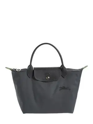 Longchamp Longchamp Le Pliage Green Recycled Canvas Top Handle Bag Graphite