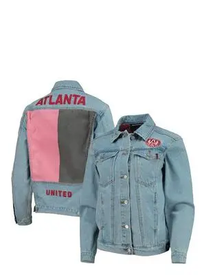THE WILD COLLECTIVE Atlanta United Fc Print Denim Jacket - Blue