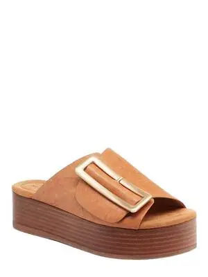 KELSI DAGGER BROOKLYN Kelsi Dagger Brooklyn Dover Platform Sandal Light Saddle