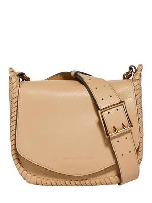 AIMEE All For Love Leather Crossbody Bag - Camel