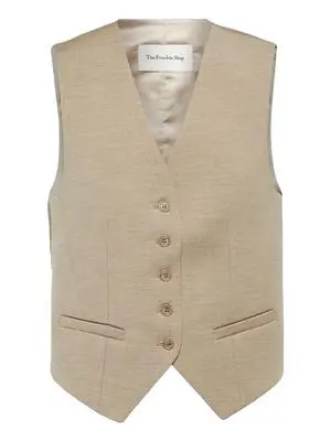 THE FRANKIE SHOP Gelso Vest - Beige