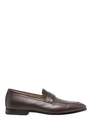 SCAROSSO Marzio Leather Loafers - Brown