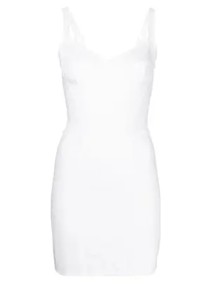 Dolce & Gabbana Lace-panel Bustier Dress - White