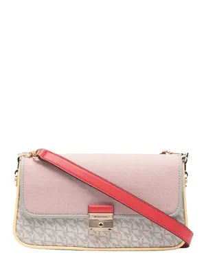 Michael Kors Bradshaw Logo-print Shoulder Bag - Neutrals