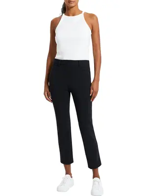 Theory Theory Treeca Precision Ponte Cropped Pants Blk