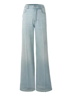 Bottega Veneta High-rise Wide-leg Jeans - Blue