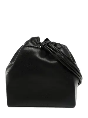 GIA STUDIOS Drawstring Faux-leather Crossbody Bag - Black