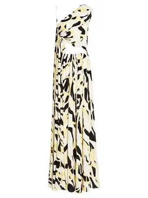 ROBERTO CAVALLI Printed Crepe Maxi Dress