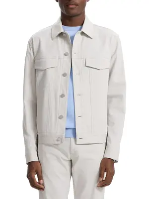 Theory River Trucker Jacket Limestone