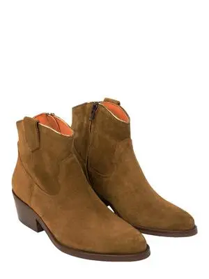Penelope Chilvers Penelope Chilvers Cassidy Suede Cowboy Boots Tan
