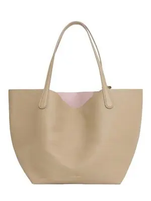 MANSUR GAVRIEL Mansur Gavriel Soft Leather Everyday Tote Warm Grey/ Orchidea