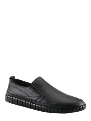 SPRING STEP SHOES Spring Step Whipstitch Leather Loafer Black