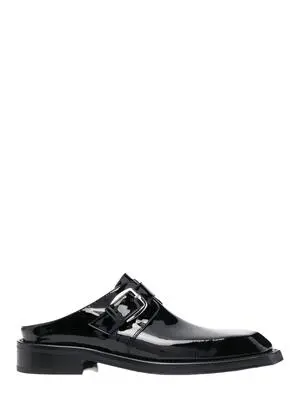 MARTINE ROSE Chisel-Toe Leather Mules