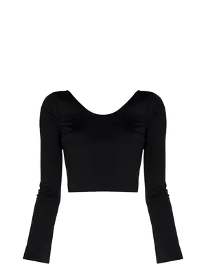 NATASHA ZINKO Natasha Zinko Zip-up Corset Crop Top