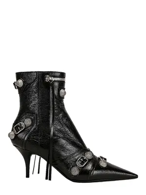 Balenciaga Balenciaga Cagole Bootie Black & Aged Nickel