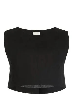 POSSE Posse Martina Linen Crop Top