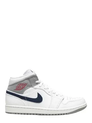 Nike Air Jordan 1 Mid Pi Paris Sneakers - White