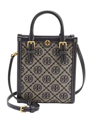 Tory Burch Tory Burch T Monogram Jacquard Mini Tote Tory Navy