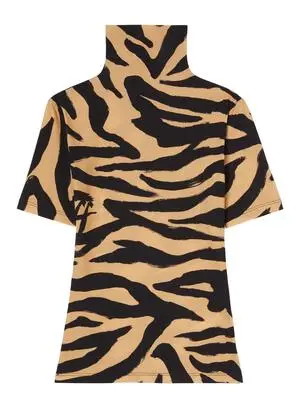 OFF-WHITE Zebra-Print Second Skin Top