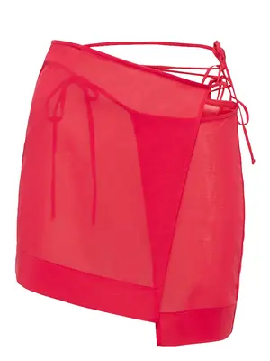 NENSI DOJAKA Asymmetric Wrap Miniskirt - Pink