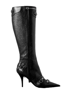 Balenciaga Cagole Knee Boots - Black