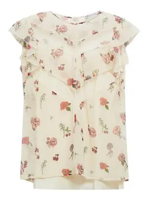 RED VALENTINO REDValentino Paneled Printed Top