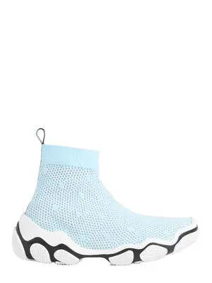 Red Valentino Glam Run High-top Sneakers - Light Blue