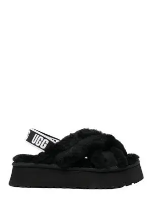 UGG UGG Logo Print Platform Sandals