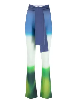 Off-White Draped Dip-dye Trousers - Blue