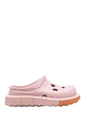 Off-White Sponge Perforated Clogs - Pink