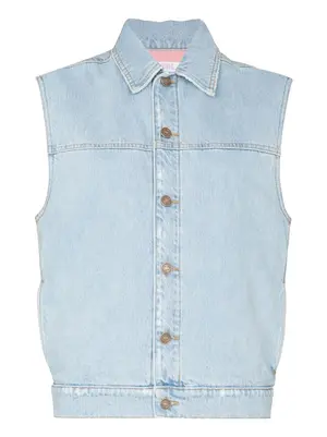 ERL Sleeveless Denim Jacket - Blue