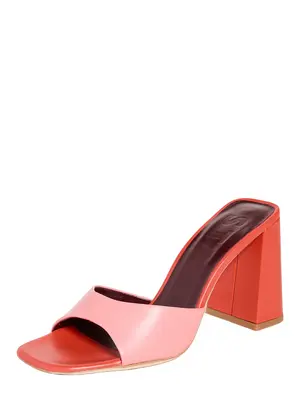 Staud STAUD Sloane High Heel Sandals Grapefruit/blood Orange