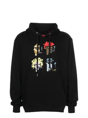 MOSTLY HEARD RARELY SEEN Graphic Print Hoodie - Black