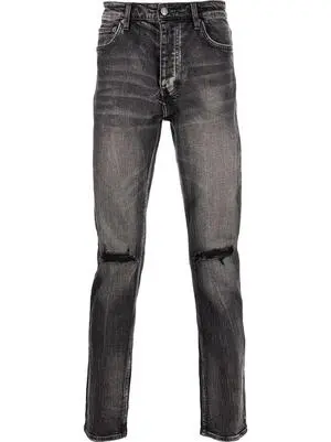 Ksubi Ripped Detail Skinny Jeans - Grey