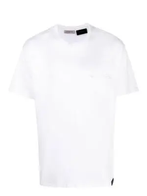 LOW BRAND Chest Envelope-pocket Detail T-shirt - White