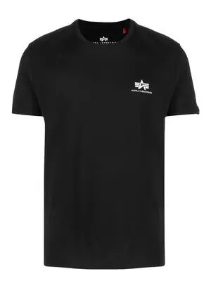 Alpha Industries Logo-print Cotton T-shirt - Black