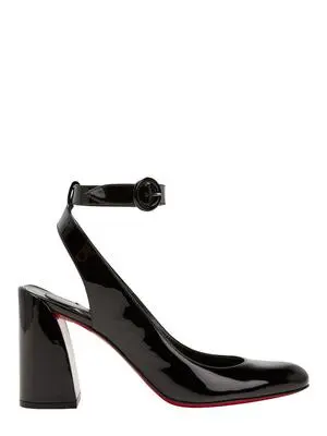 CHRISTIAN LOUBOUTIN 85mm Miss Sab Patent Pumps - Black