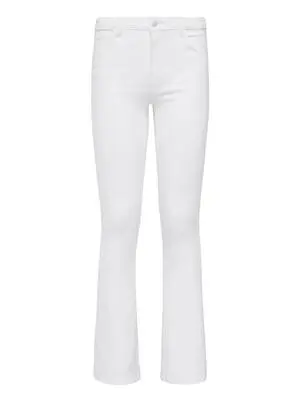 L'Agence Selma High-rise Baby Bootcut Jeans Blanc