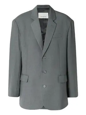 THE FRANKIE SHOP Gelso Oversized Tencel Lyocell-blend Blazer - Gray