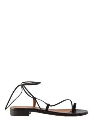 EMME PARSONS Susan Leather Sandals - Black