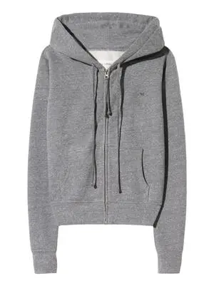 NILI LOTAN Callie Zip Up Hoodie - Heather Grey