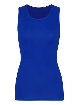 SKIMS SKIMS Cotton Rib Long Tank Cobalt