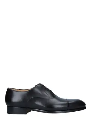 Magnanni Lace-up Leather Oxford Shoes - Black