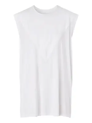 Burberry Panel Detail Sleeveless Top - White