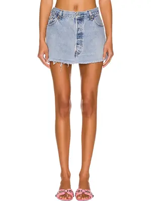EB DENIM Vintage Mini Skirt - Light